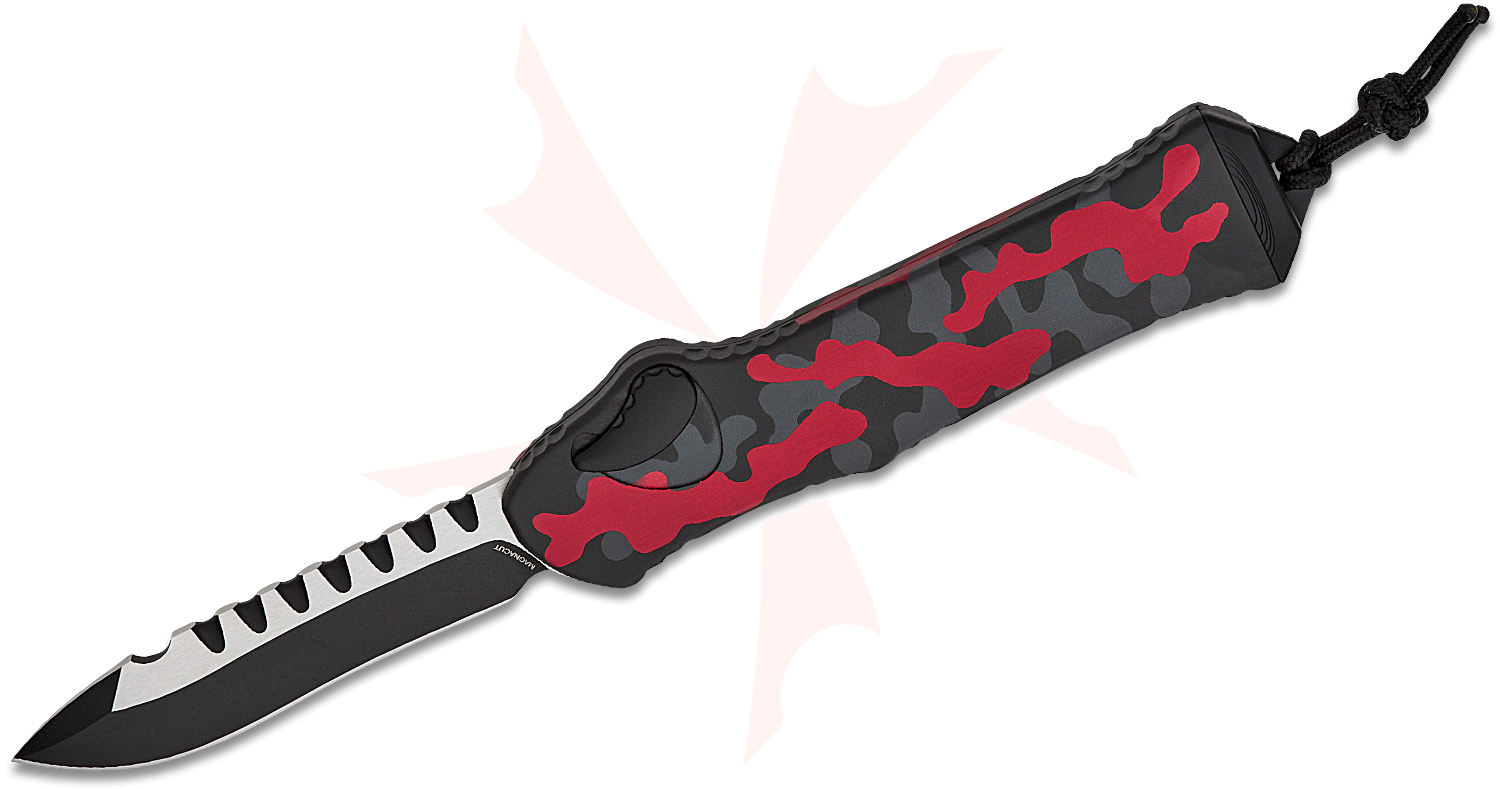Heretic Knives Hydra OTF AUTO Knife 3.625" CPM-MagnaCut Black DLC Two ...