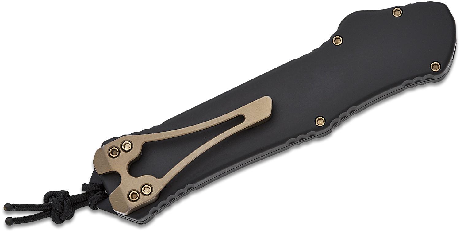 Heretic Knives Hydra OTF AUTO 3.625" CPM-MagnaCut Bronze Recurve Blade ...