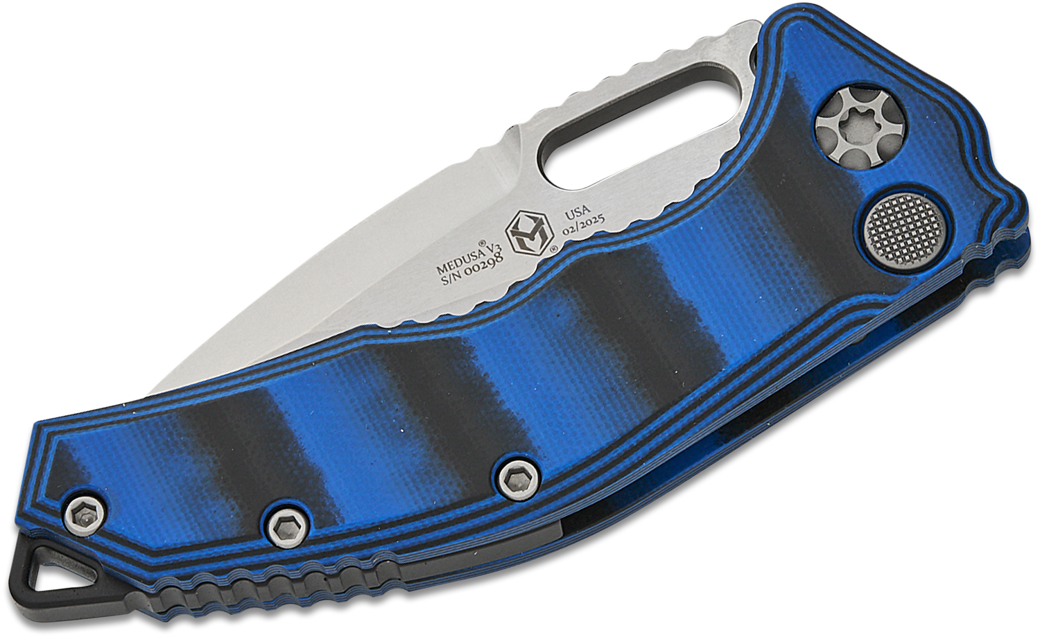 Heretic Knives Medusa AUTO Folding Knife 3.05" CPM-MagnaCut Stonewashed ...
