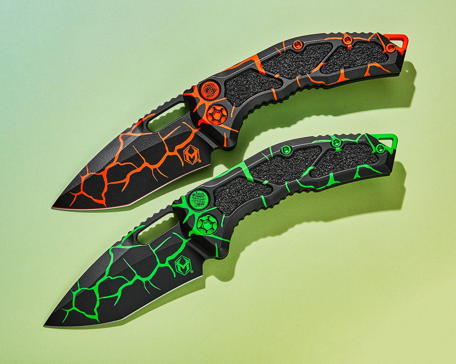Heretic Knives Medusa AUTO Folding Knife 3.05" CPM-MagnaCut UV Orange ...