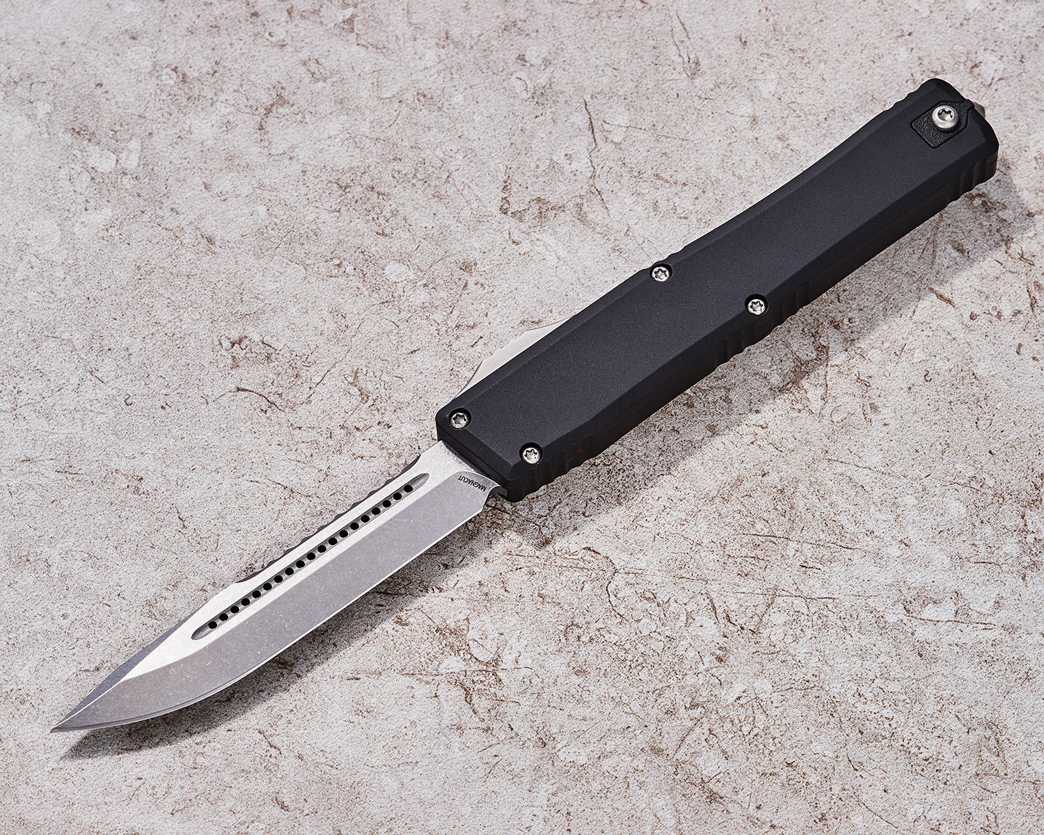 Heretic Knives NYX OTF AUTO Knife 3.75" CPM-MagnaCut Stonewashed Clip ...