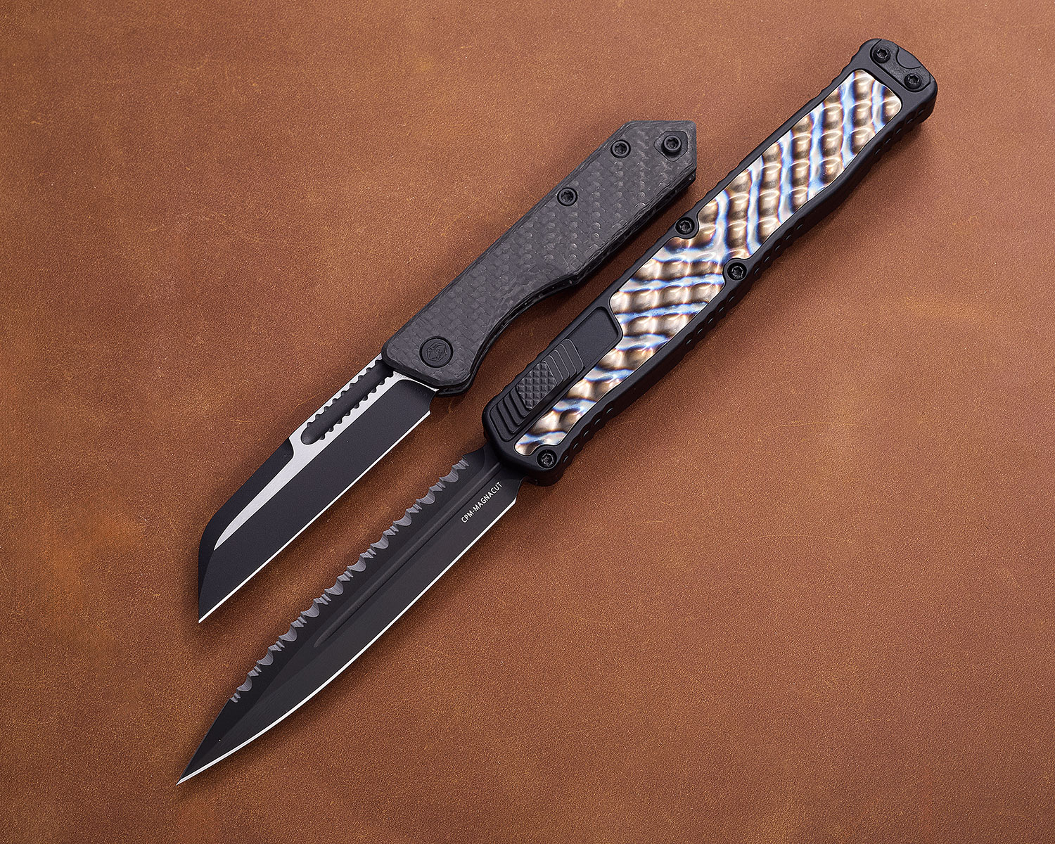 Heretic Knives Cleric II OTF AUTO 4.25" MagnaCut Black DLC Double ...