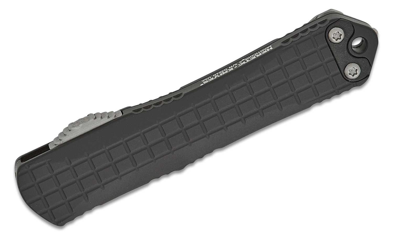 Heretic Knives Manticore S OTF AUTO 2.55" CPM-MagnaCut Stonewashed Bowie Blade, Black Frag ...