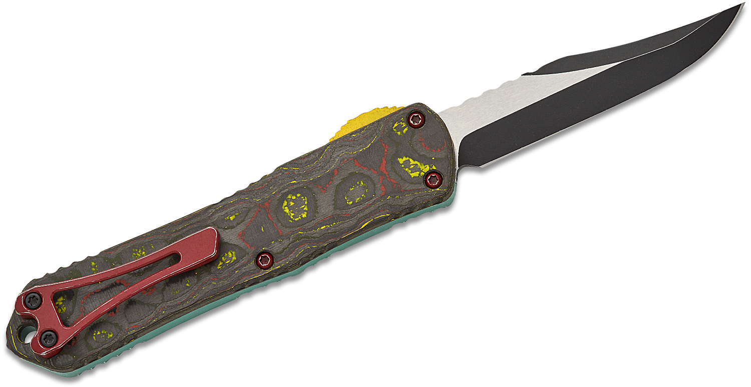 Heretic Knives Manticore E Bounty Hunter OTF AUTO Knife 3.05" CPM-MagnaCut Two-Tone Battle Black ...