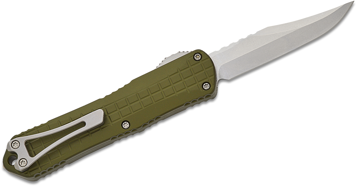 Heretic Knives Manticore E OTF AUTO Knife 3.05" CPM-MagnaCut Stonewashed Bowie Blade, Green ...