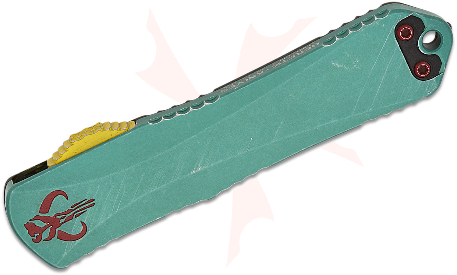 Heretic Knives Manticore E Bounty Hunter OTF AUTO Knife 3.05" CPM-MagnaCut Black Two-Tone Plain ...