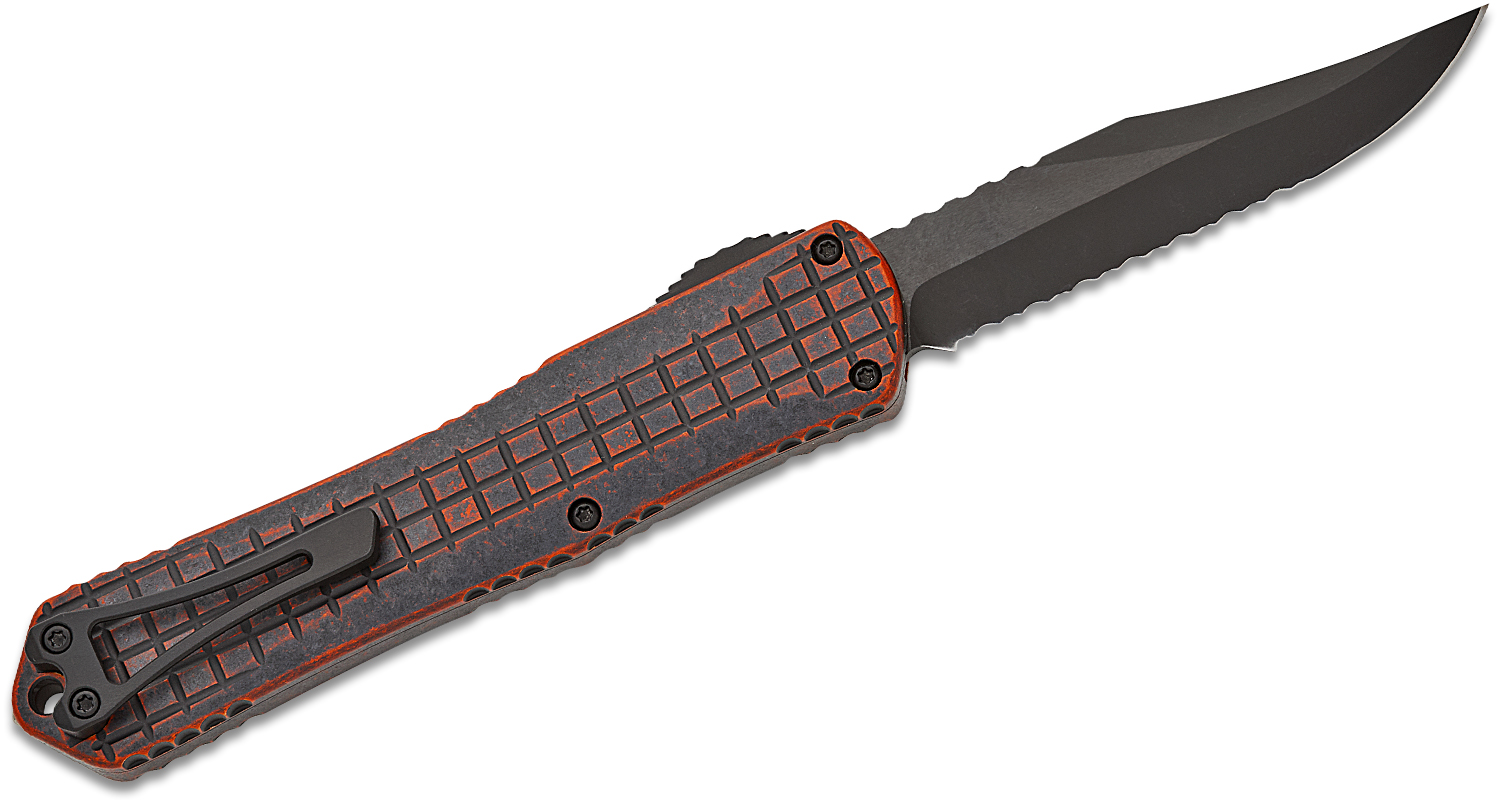 Heretic Knives Manticore X OTF AUTO 3.7" CPM-MagnaCut Black DLC Bowie ...