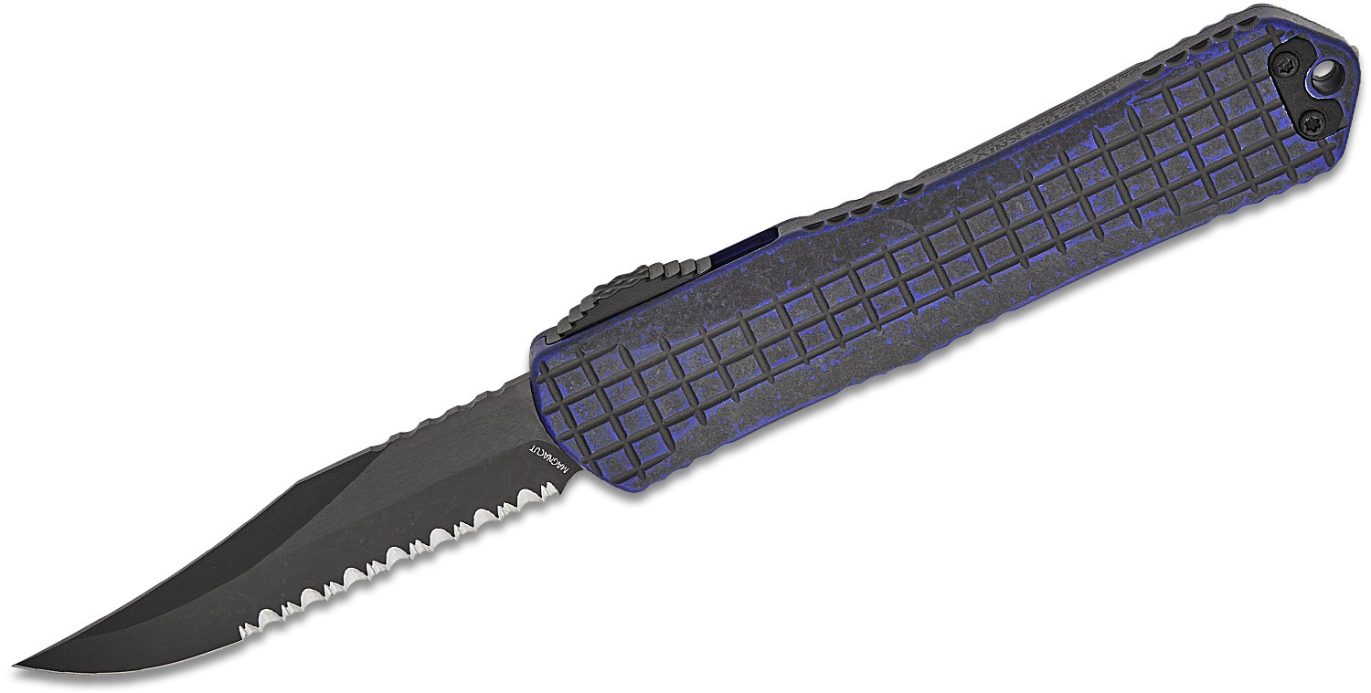 Heretic Knives Manticore X OTF AUTO 3.7" CPM-MagnaCut Black DLC Bowie ...