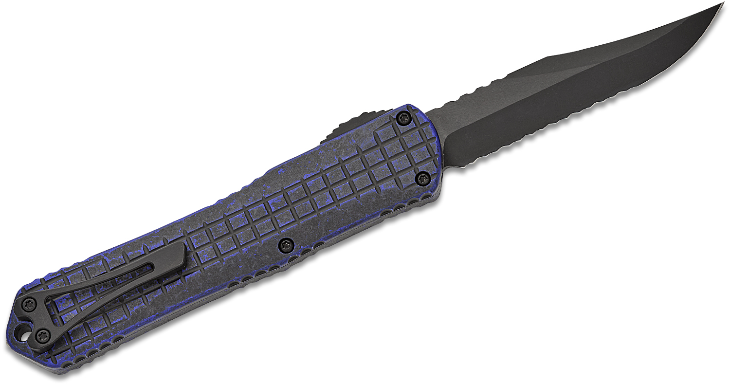 Heretic Knives Manticore X OTF AUTO 3.7" CPM-MagnaCut Black DLC Bowie ...