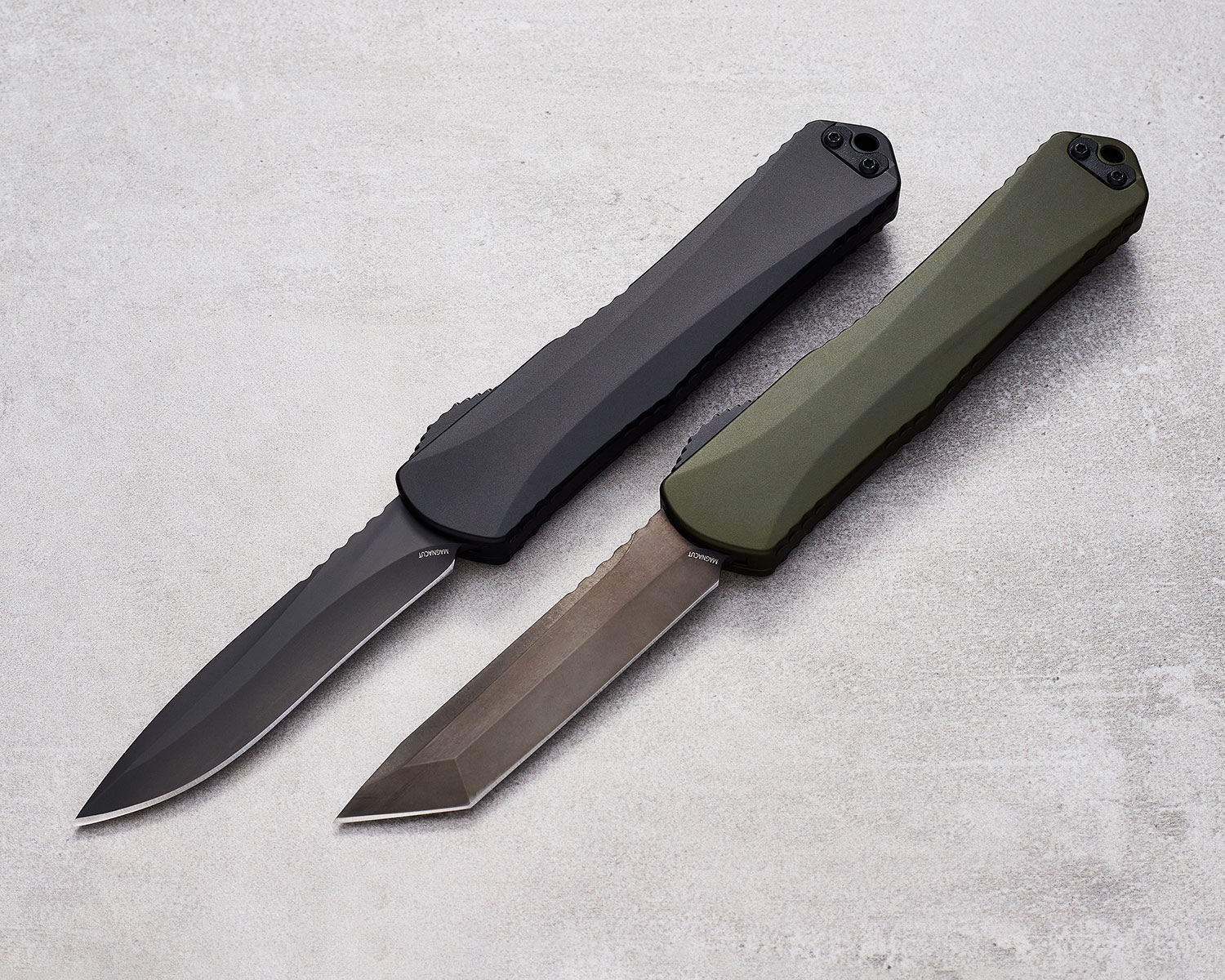 Heretic Knives Manticore X Tactical OTF AUTO 3.7" CPM-MagnaCut Black ...
