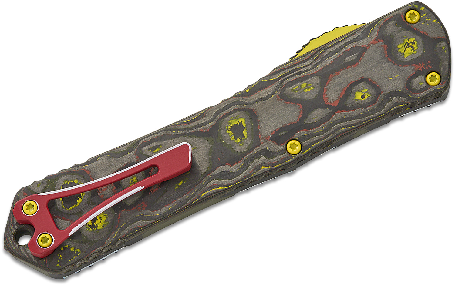 Heretic Knives Manticore X OTF AUTO Knife 3.7" CPM-MagnaCut Green Cel Shade Bounty Hunter Double ...