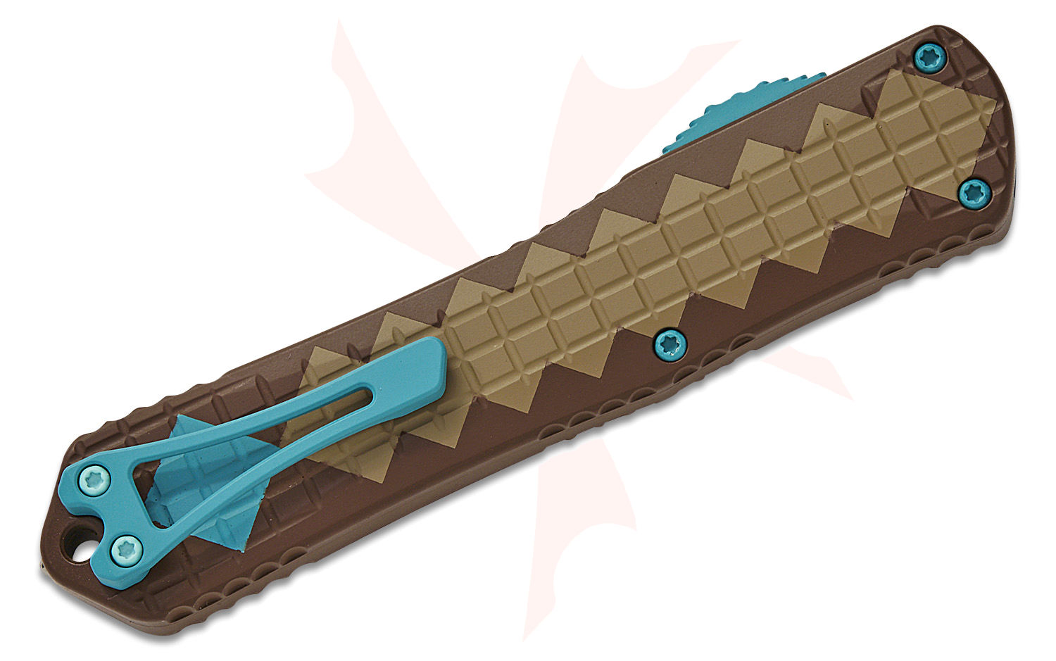 Heretic Knives Manticore X OTF AUTO Knife 3.7" CPM-MagnaCut Blue Diamond Sword Double Edge ...