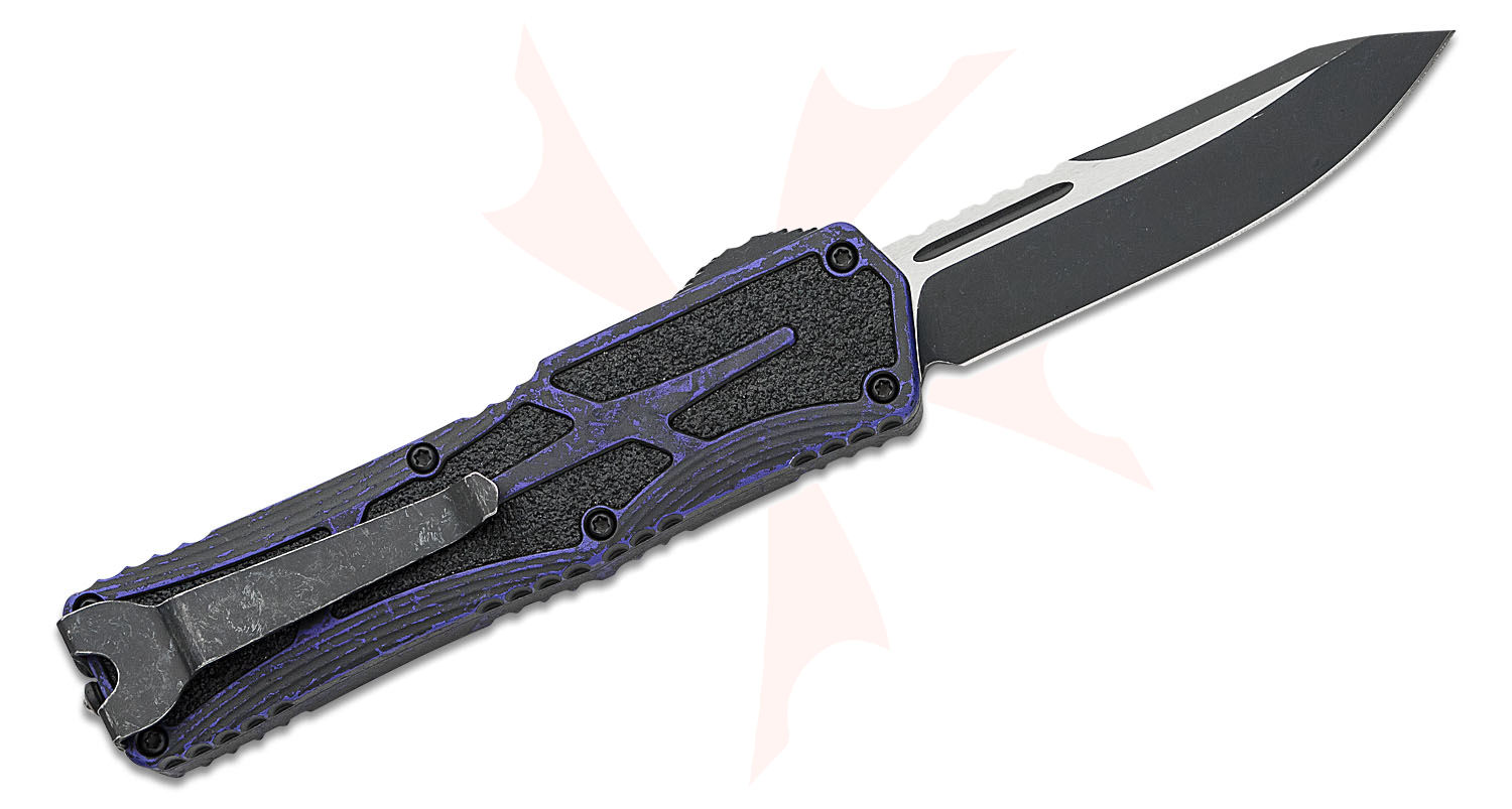 Heretic Knives Colossus OTF AUTO 3.5" CPM-MagnaCut Two-Tone Battleworn ...