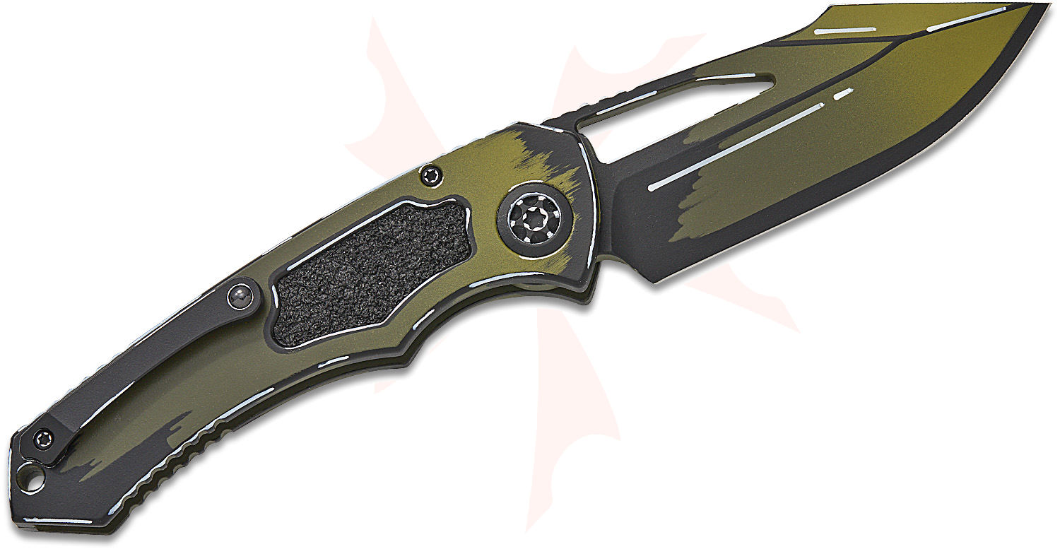 Heretic Knives Pariah Manual Folding Knife 3.75" CPM-MagnaCut OD Green ...