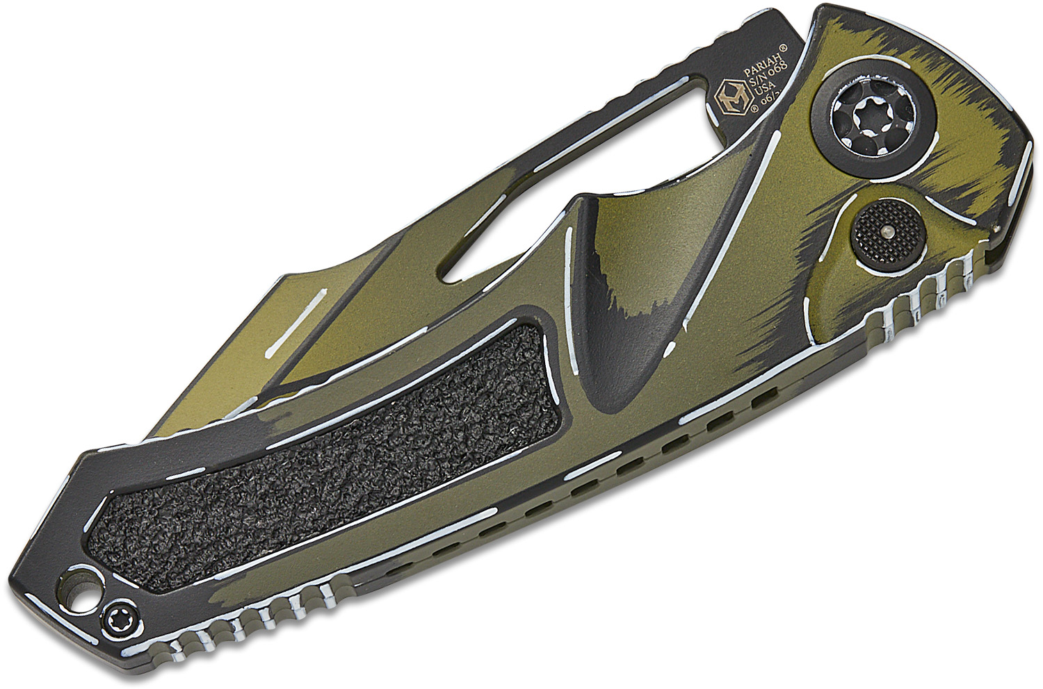 Heretic Knives Pariah Manual Folding Knife 3.75" CPM-MagnaCut OD Green ...