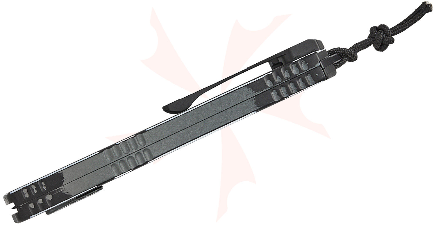 Heretic Knives Hydra V4 OTF AUTO 3.625" CPM-MagnaCut Stealth Gray Cel Shade Drop Point Blade ...