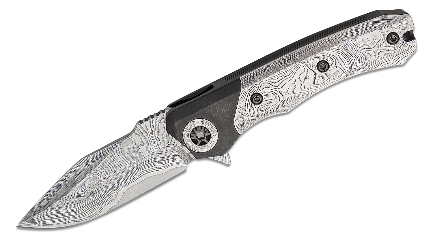 Heretic Knives Custom Wraith Manual Flipper Knife 3.625" V.F. Wood ...