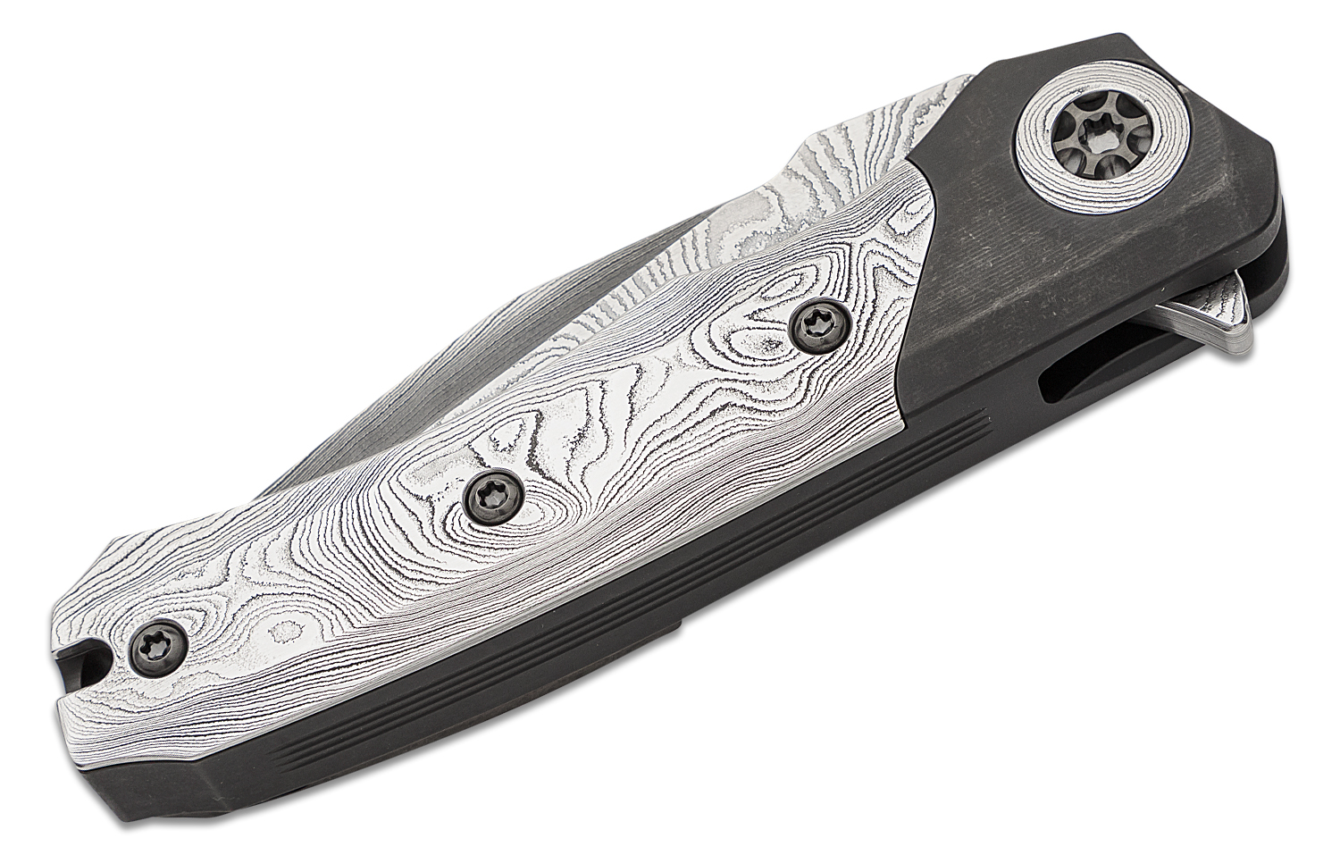 Heretic Knives Custom Wraith Manual Flipper Knife 3.625" V.F. Wood ...