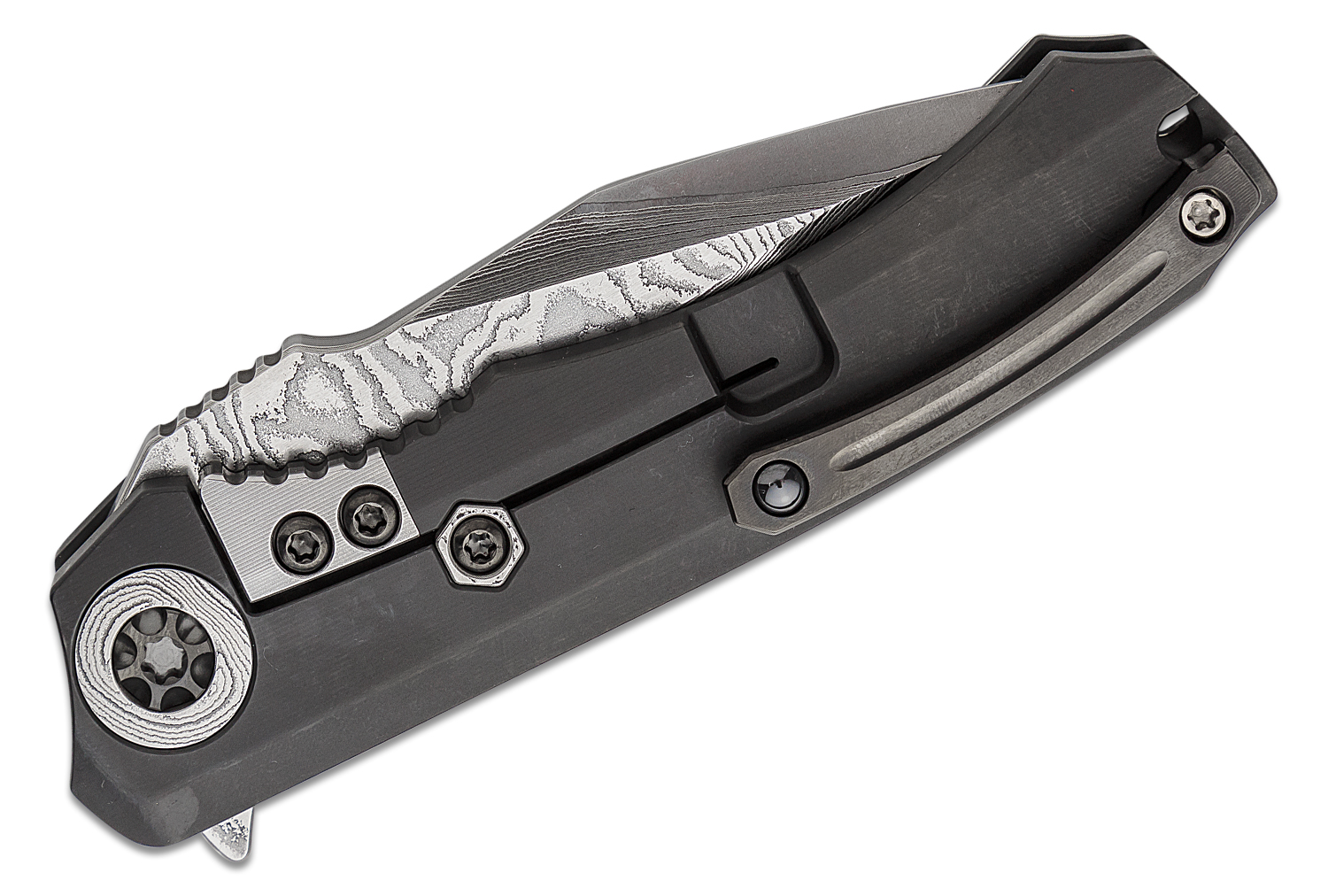 Heretic Knives Custom Wraith Manual Flipper Knife 3.625" V.F. Wood ...