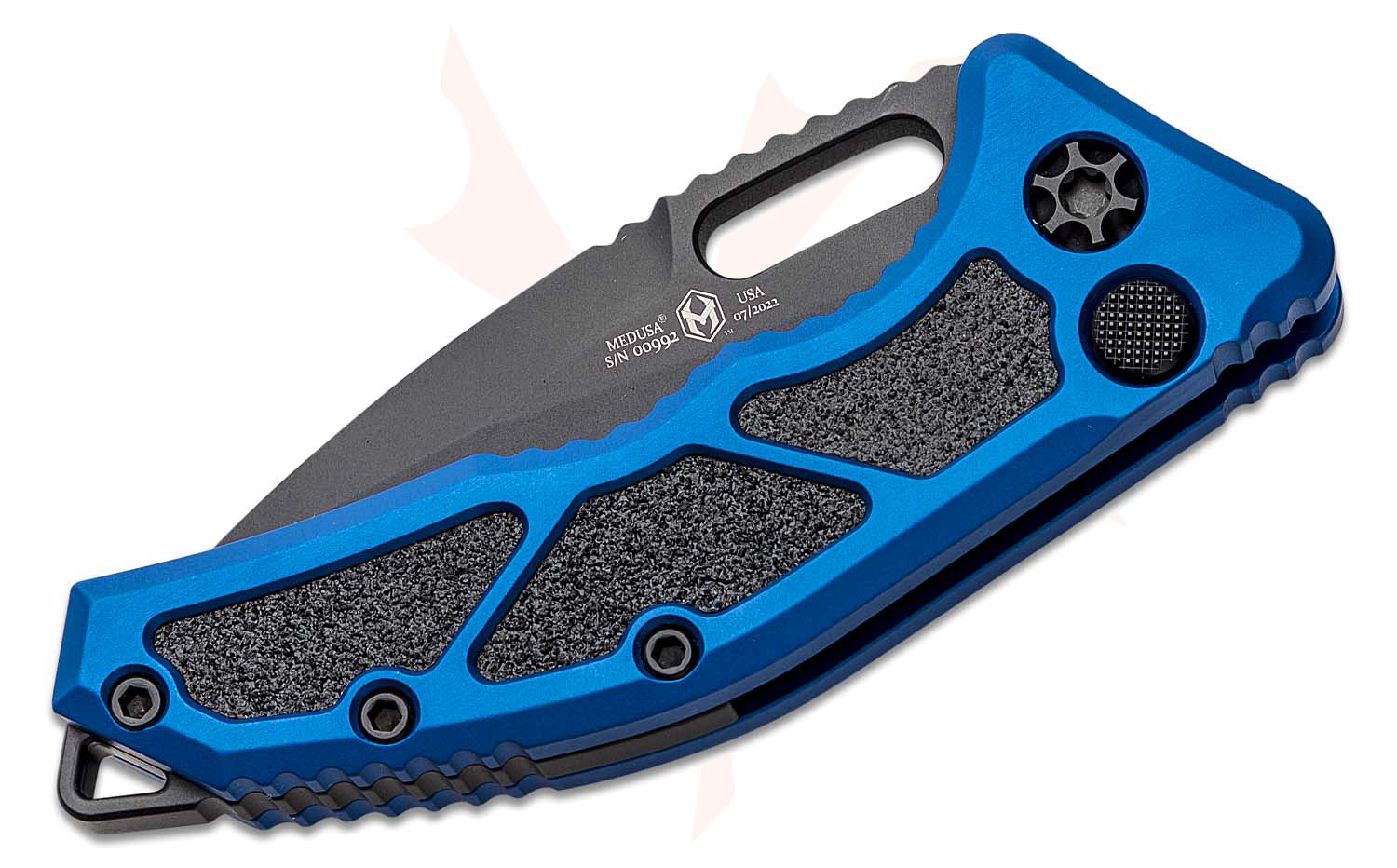 Heretic Knives Medusa AUTO Folding Knife 3.05" Elmax Black Tanto Blade ...