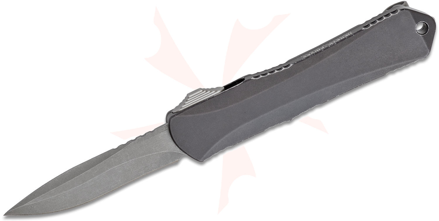 Heretic Knives Manticore S OTF AUTO Knife 2.55" S35VN Battle Worn Recurve Blade, Battle Worn ...