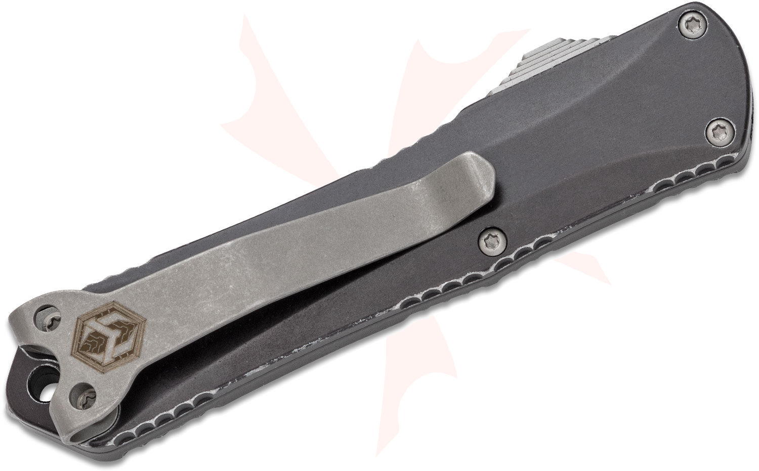 Heretic Knives Manticore S OTF AUTO Knife 2.55" S35VN Battle Worn Recurve Blade, Battle Worn ...