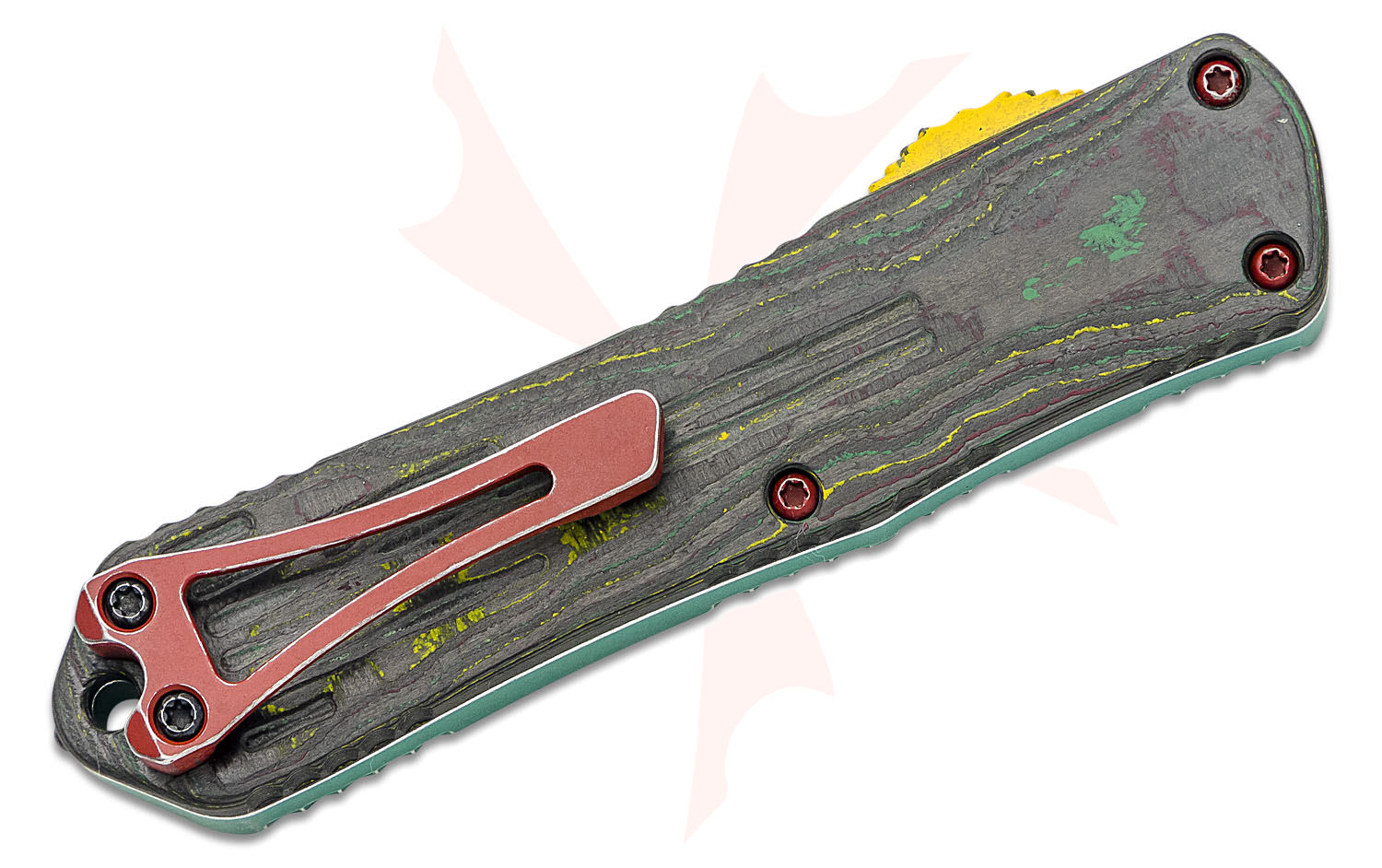 Heretic Knives Manticore E Bounty Hunter OTF AUTO Knife 3.05" CPM-MagnaCut Battle Black Tanto ...