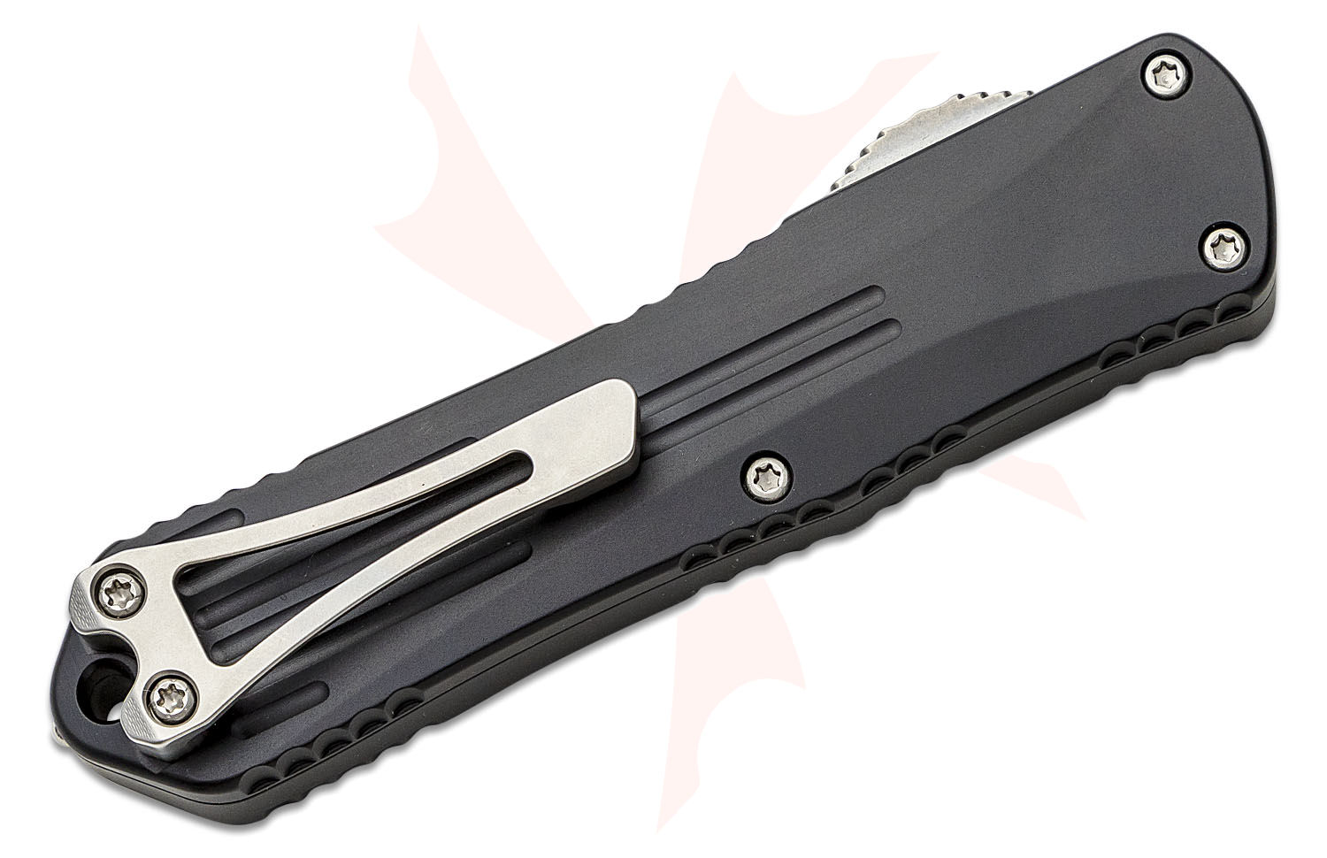 Heretic Knives Manticore E OTF AUTO Knife 3.05" CPM-MagnaCut Stonewashed Recurve Blade, Black ...