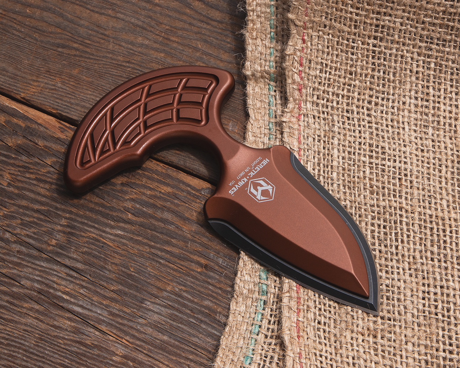 Heretic Knives Sleight Modular Push Dagger Fixed Blade Knife 2.95" CPM ...