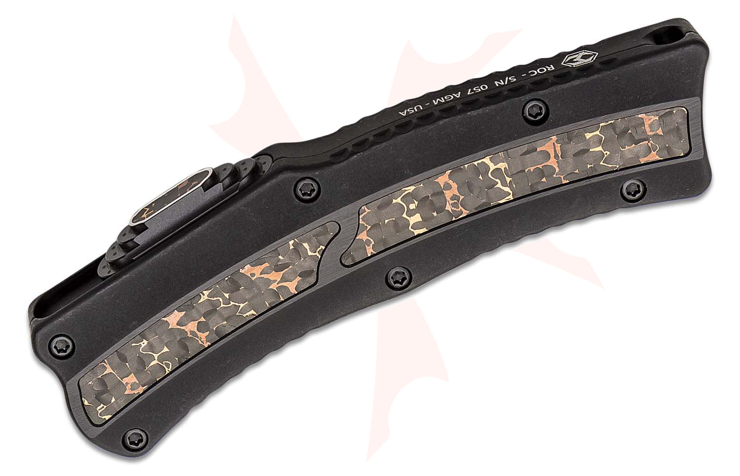 Heretic Knives Custom Roc OTF AUTO Knife 3.2" Baker Forge Tiger GoMai ...