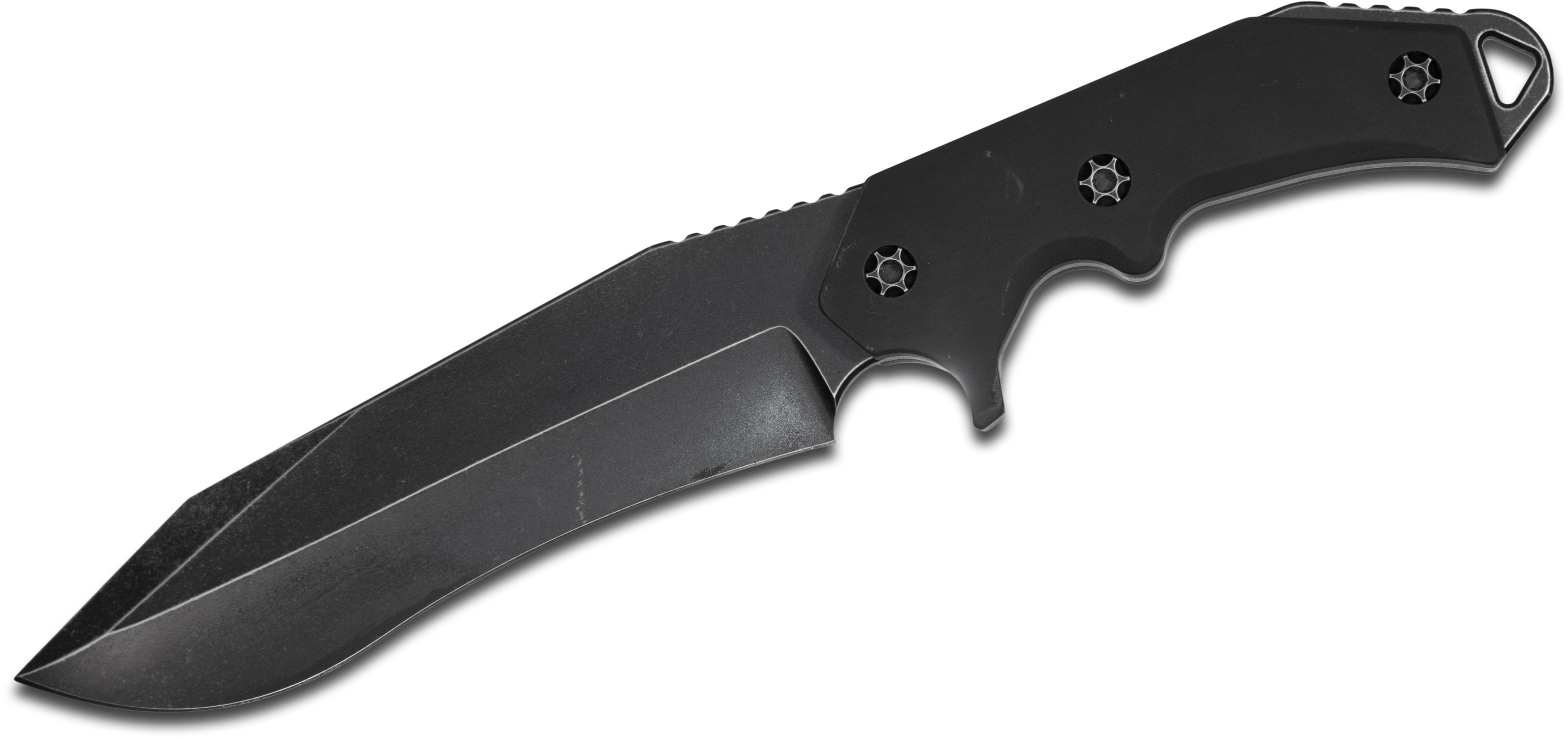 Heretic Knives Seraphim Fixed 6.75" CPM-154 Battle-Worn Black Blade ...