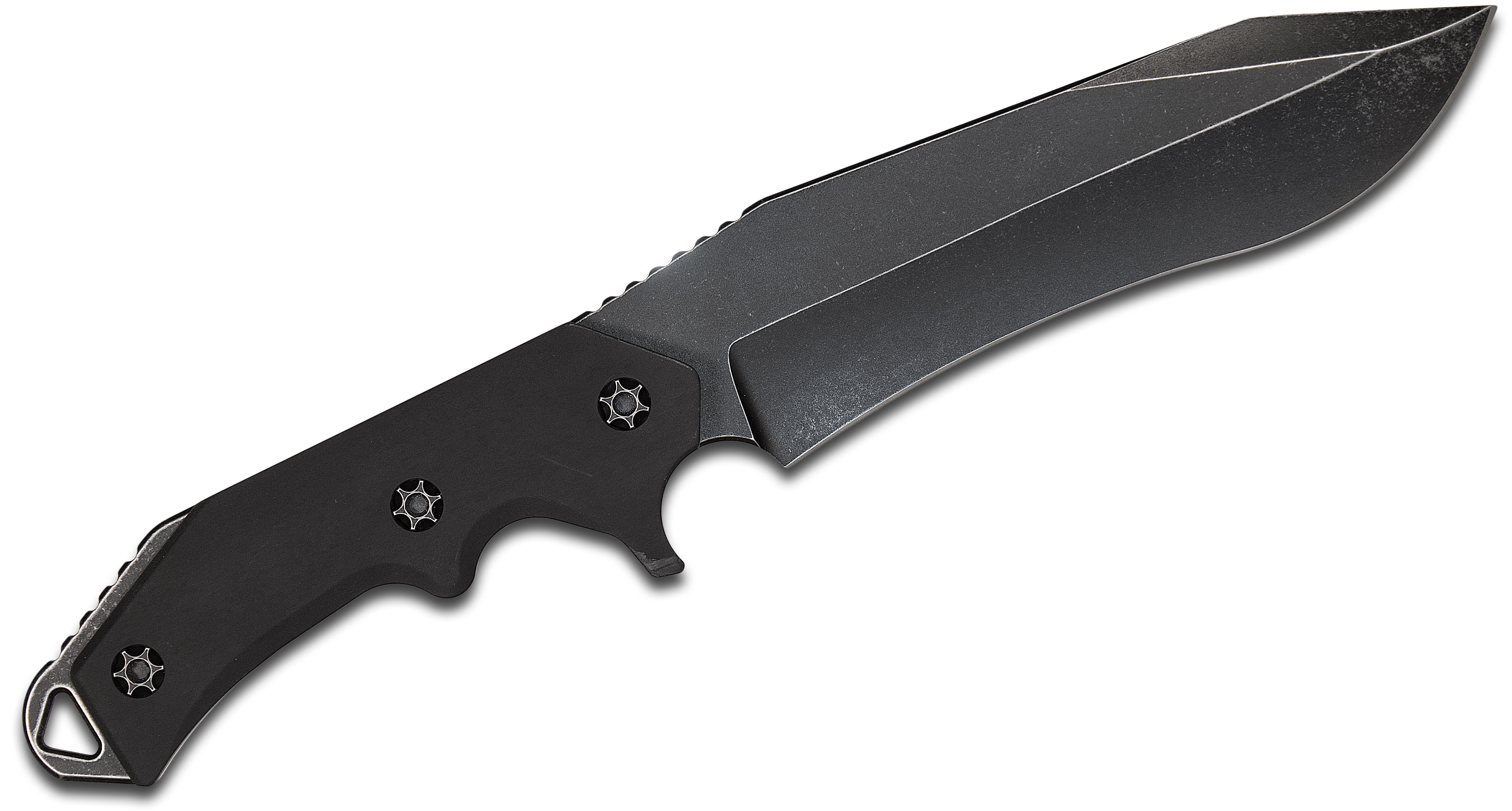 Heretic Knives Seraphim Fixed 6.75" CPM-154 Battle-Worn Black Blade ...