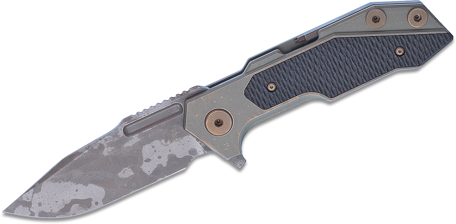 Rick Hinderer Knives Battlefield Pickup Tri-Way Fulltrack 3.75" Flipper ...