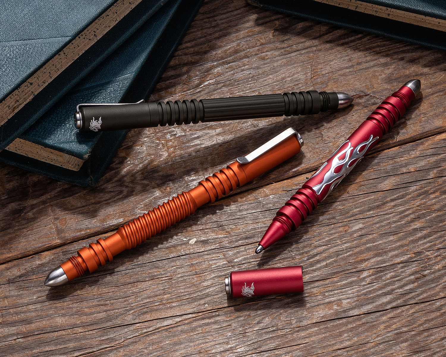 Rick Hinderer Knives Aluminum Investigator Tactical Pen, Matte Forest ...