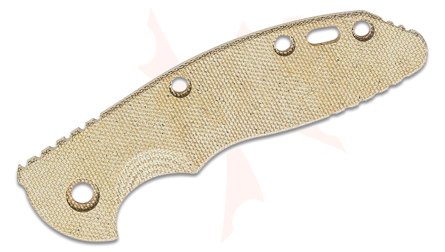 Rick Hinderer Knives Smooth Natural Canvas Micarta Scale for XM-18 3.5 ...