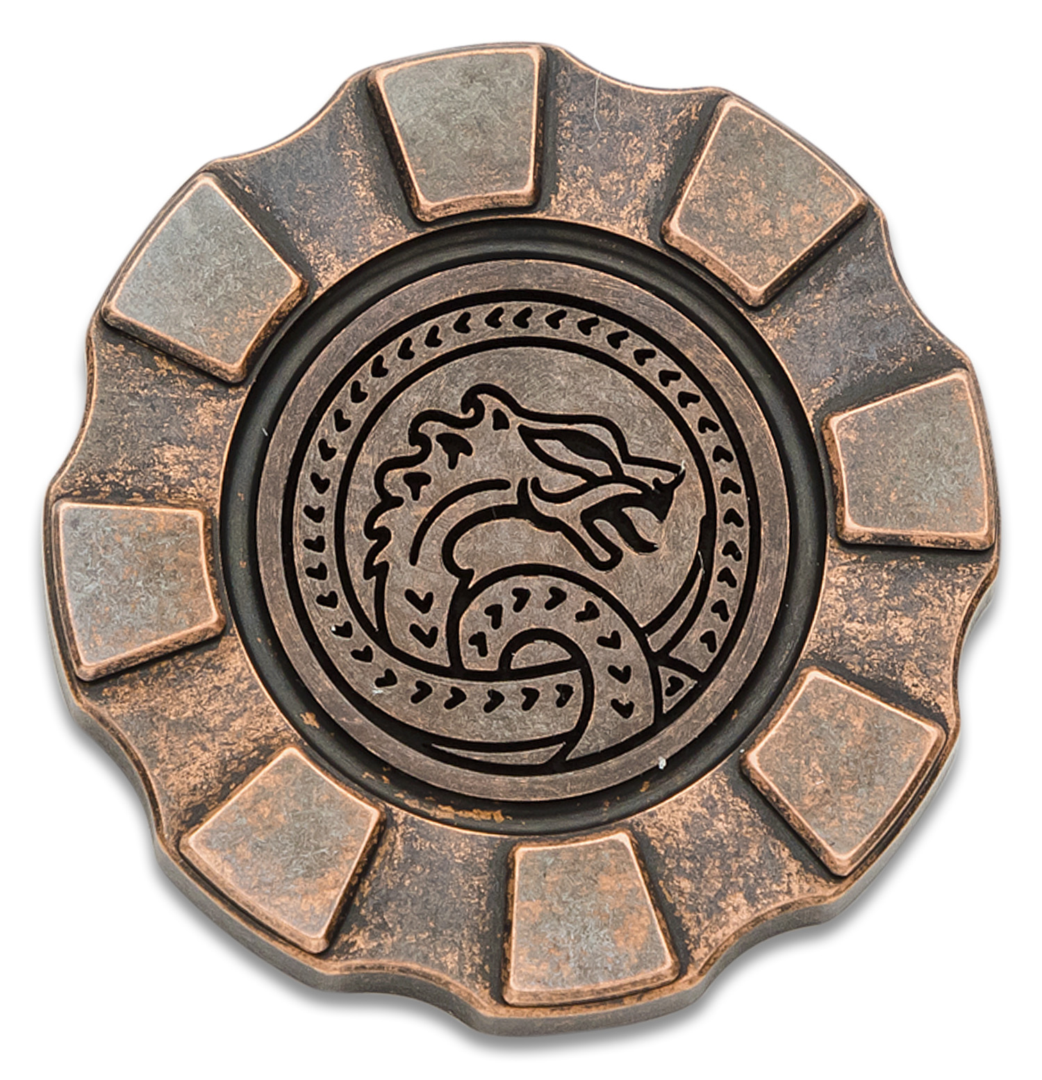 HiTex Gear Aged Copper Celtic Knot Dragon Poker Chip - KnifeCenter ...