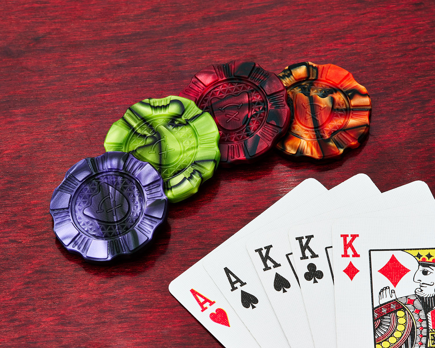 HiTex Gear Green Kirinite WKRMN Ghost Poker Chip - KnifeCenter