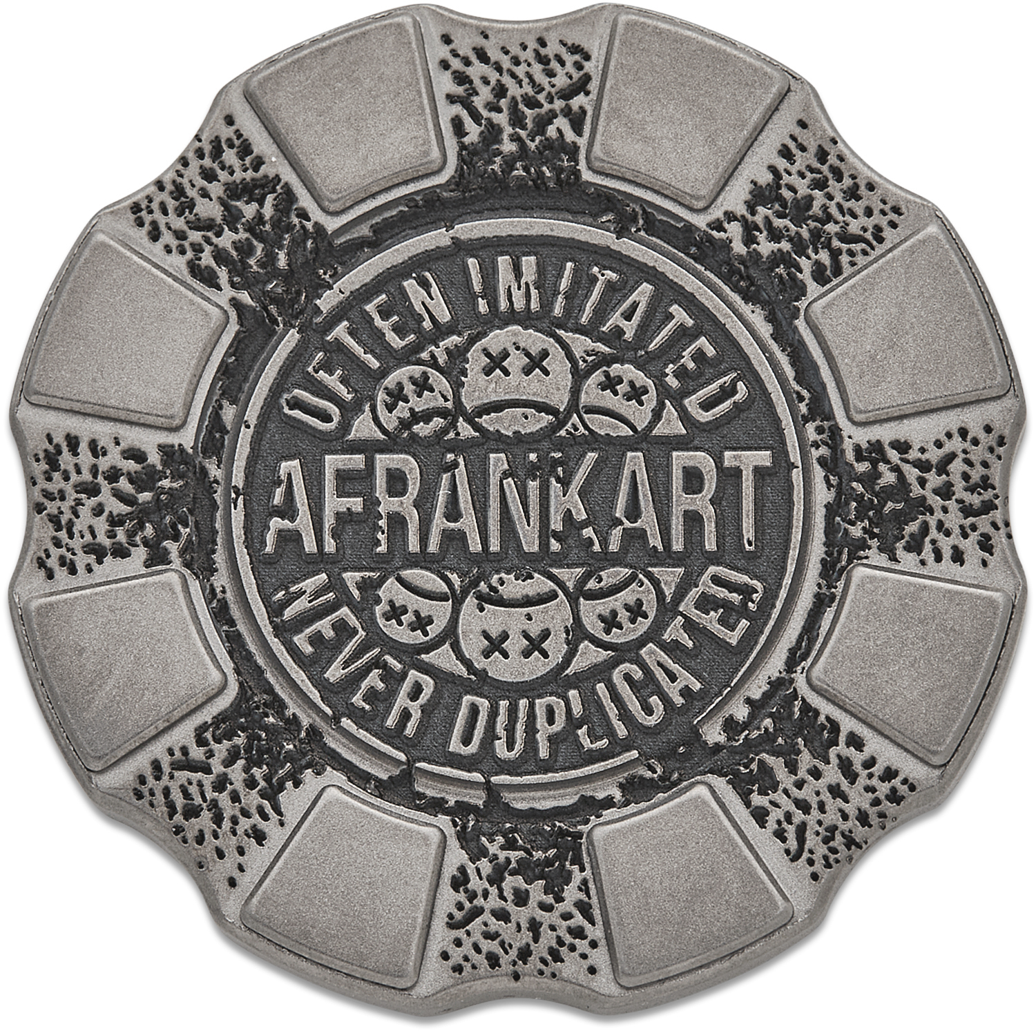 HiTex Gear Afrankart Bead Blasted Titanium Poker Chip - KnifeCenter ...