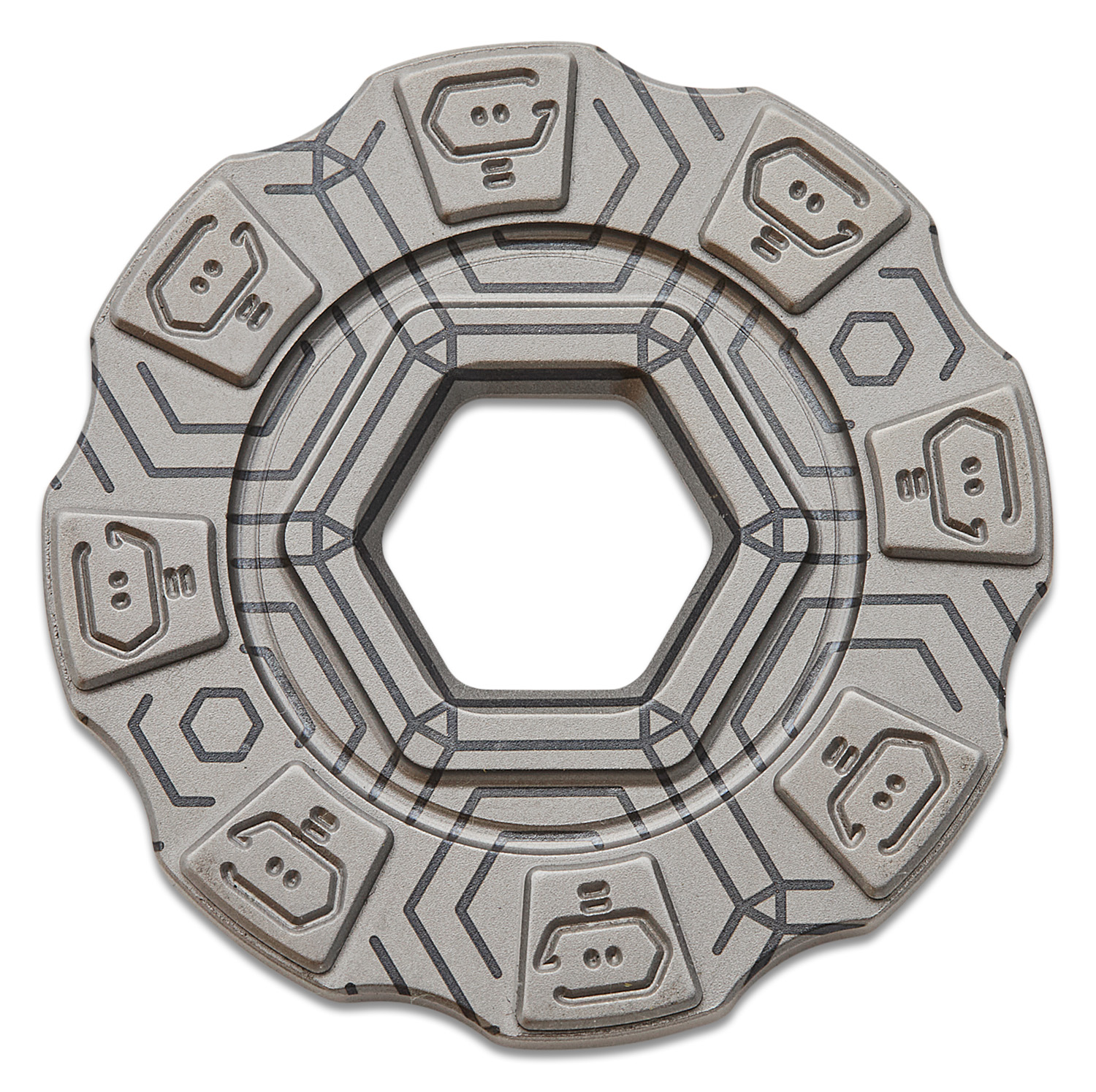 HiTex Gear Guething Knives Collaboration Space Gray Titanium Chit Poker Chip - KnifeCenter ...