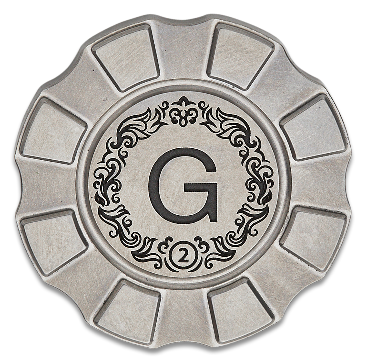 HiTex Gear Tumbled Titanium Scrabble "G" Poker Chip - KnifeCenter ...