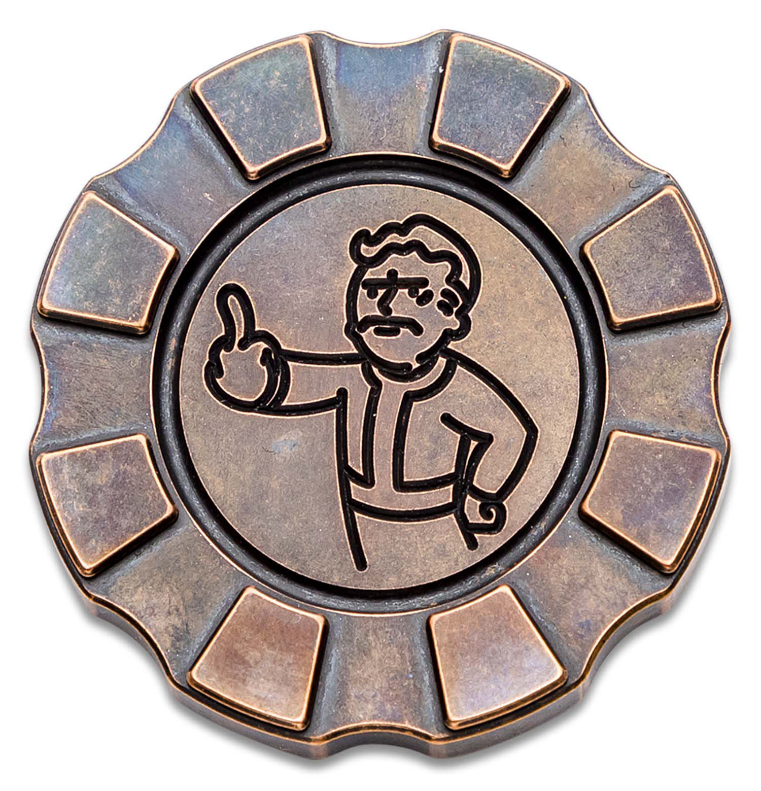 HiTex Gear Copper Vault Boy Poker Chip - KnifeCenter - Discontinued