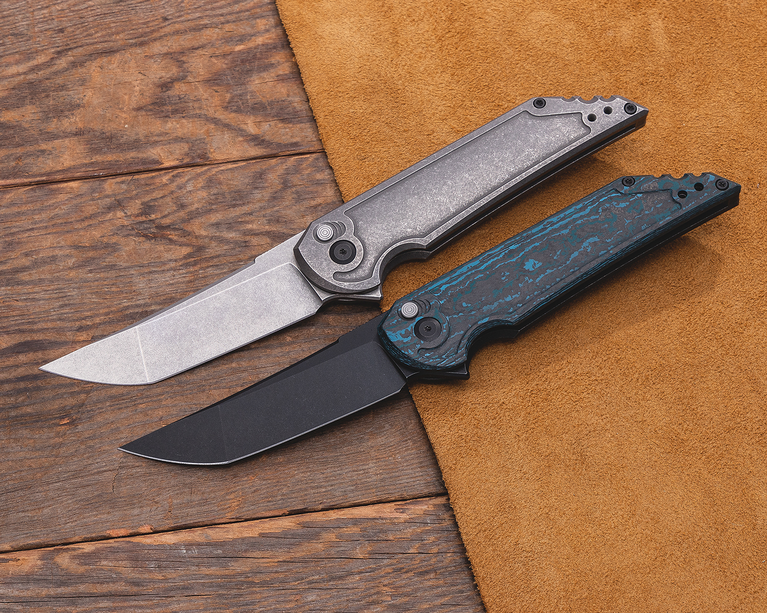 Jake Hoback Kwaiback Button Lock Flipper Knife 3.75" CPM-20CV ...