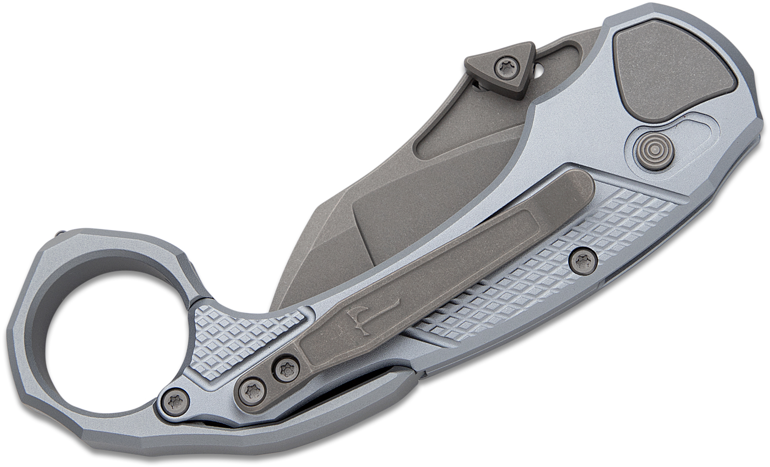 Jake Hoback Tactical Toucan Button Lock Folding Karambit Knife 2.7" CPM ...