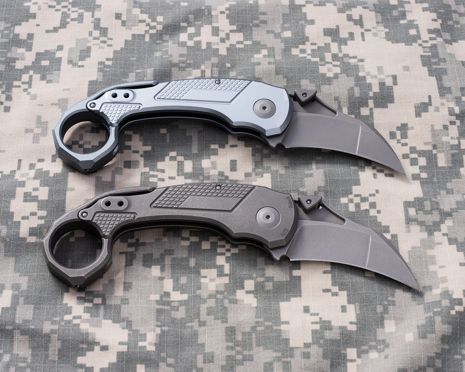 Jake Hoback Tactical Toucan Button Lock Folding Karambit Knife 2.7" CPM ...