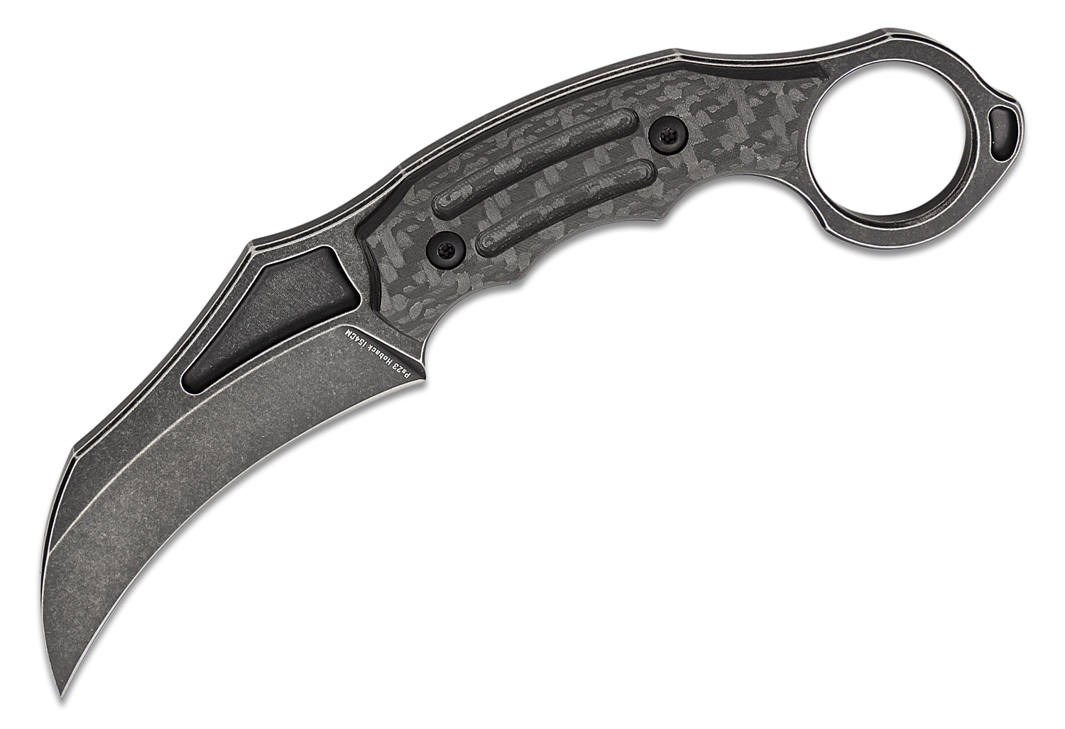 Jake Hoback Tusk Karambit Fixed Blade Knife 3.05" 154CM Black DLC ...