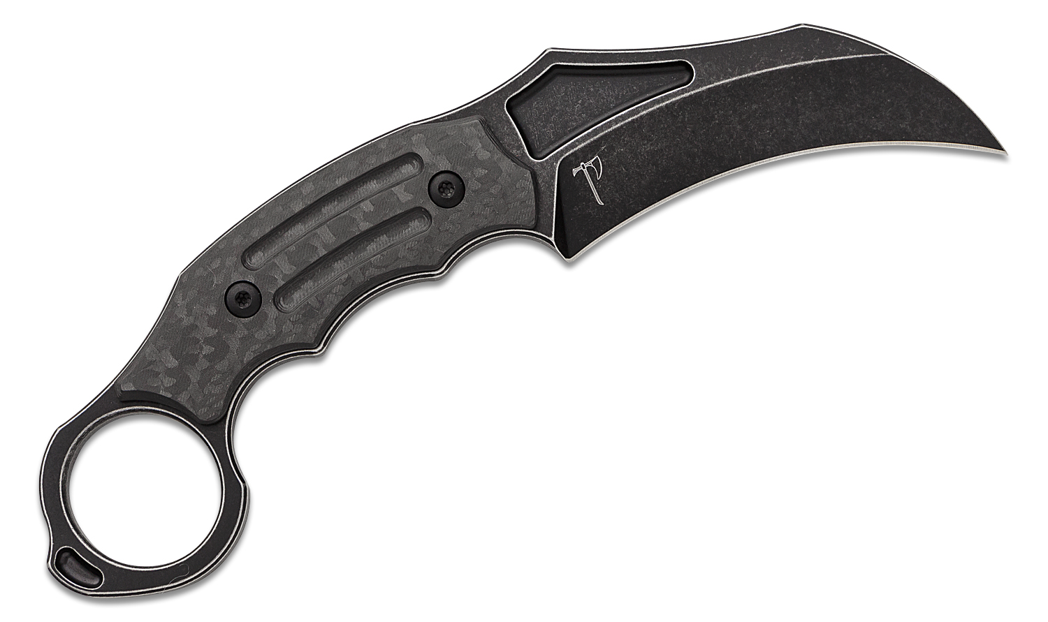 Jake Hoback Tusk Karambit Fixed Blade Knife 3.05" 154CM Black DLC ...