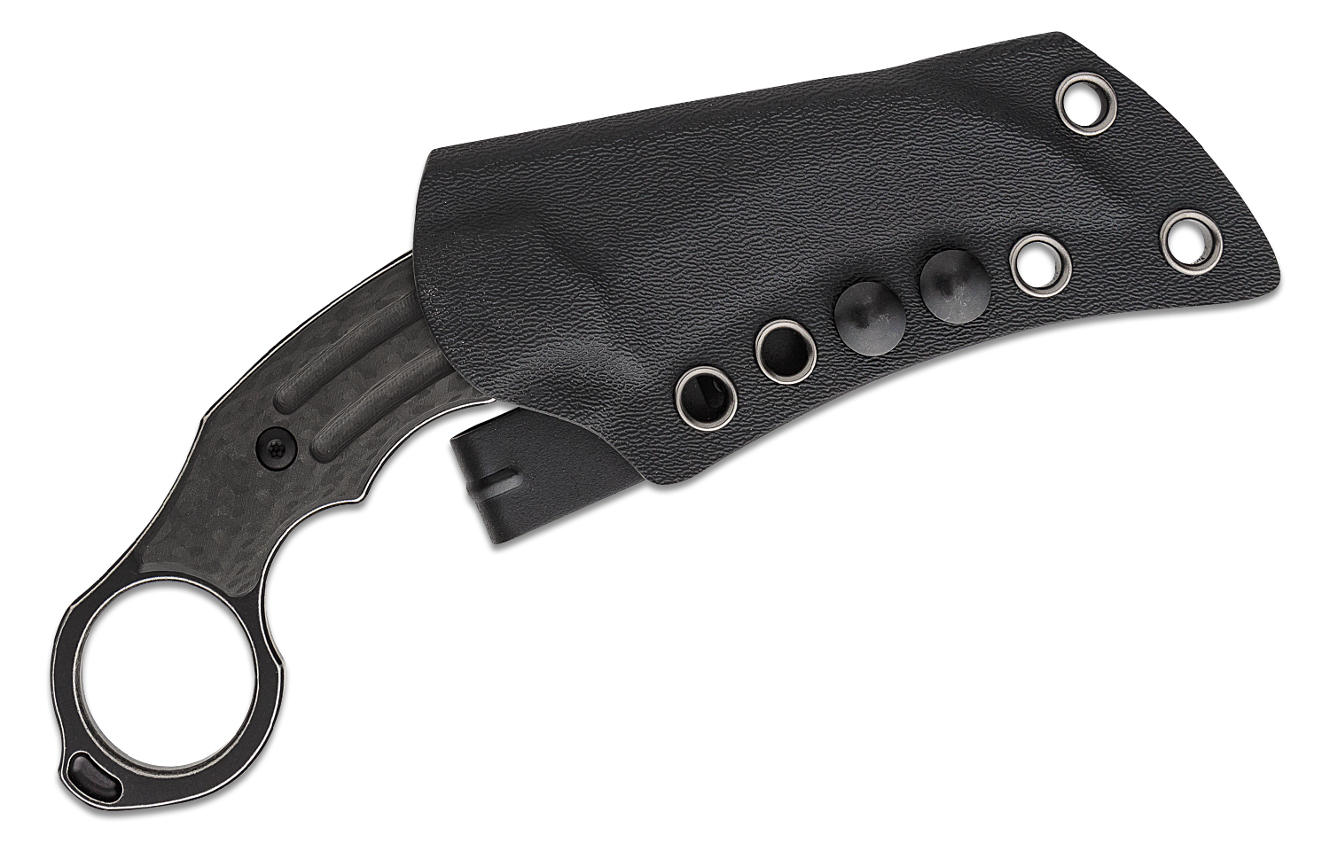 Jake Hoback Tusk Karambit Fixed Blade Knife 3.05" 154CM Black DLC ...