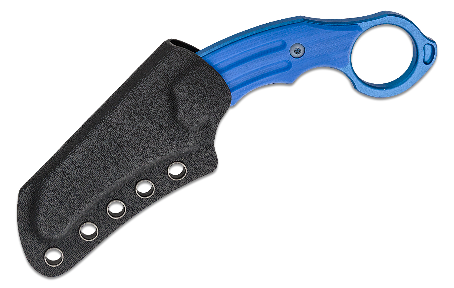 Jake Hoback Tusk Karambit Trainer 2.75" Blue Aluminum Unsharpened Blade ...