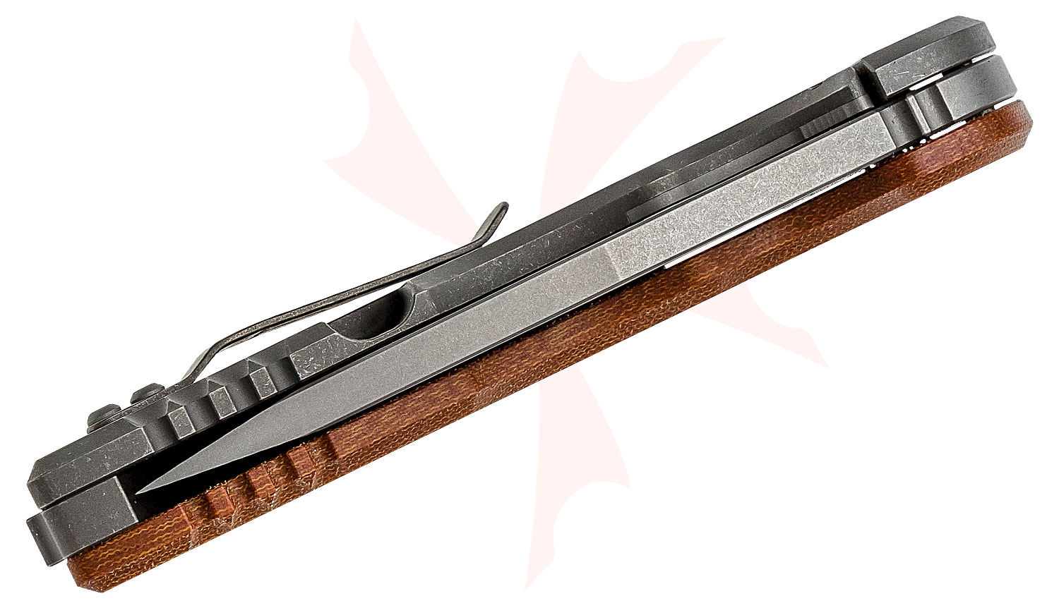 Jake Hoback Husky Flipper Knife 3.75" Nitro-V Stonewashed Blade, Milled ...