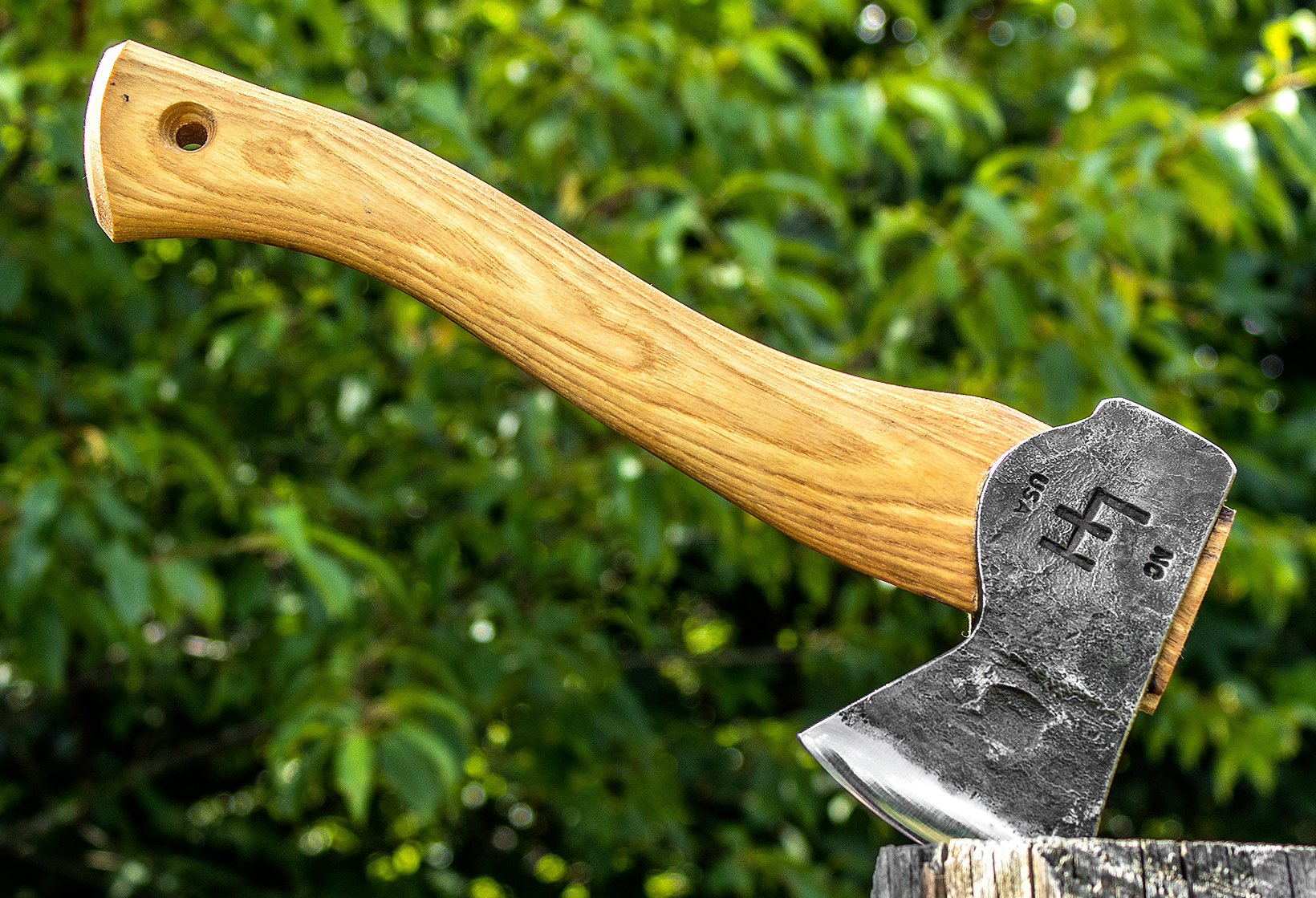 Liam Hoffman Blacksmithing Custom Belt Carry Camp Axe, 12" Overall ...